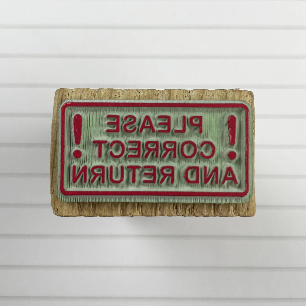 Teacher Stamp 'Please Correct And Return' By Get Stamped