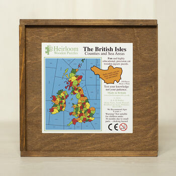 British Isles Counties And Sea Areas Puzzle By Heirloom Puzzles ...
