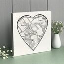 Customised Heart Shaped Map Print By Northern Logic ...