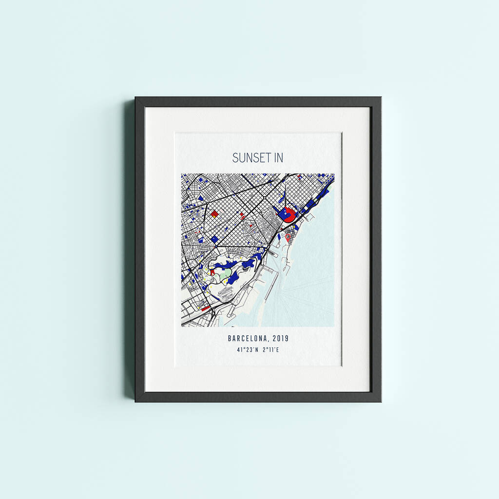 'Where We Met' Personalised Location Map Print By Studio Hop ...