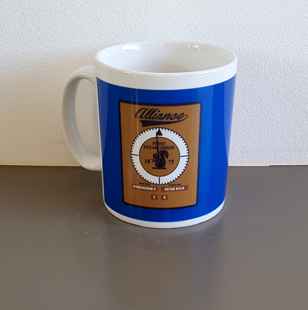 'st andrew's clock' minimalist birmingham city mug by ground designs ...