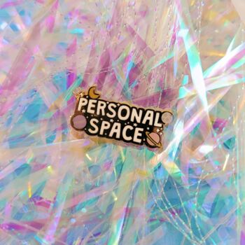 Personal Space Enamel Pin By Quinn's Pins | notonthehighstreet.com
