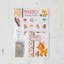 Personalised Woodland Activity Bundle By Little Tweet Stationery ...