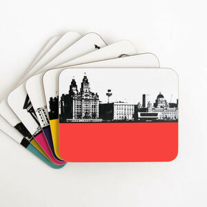 Liverpool Coaster Sets By The Art Rooms | notonthehighstreet.com