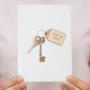 personalised new home key card by clouds and currents ...