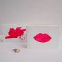 Handmade Original Watercolour Lips Valentines Love Card By Kabinshop ...