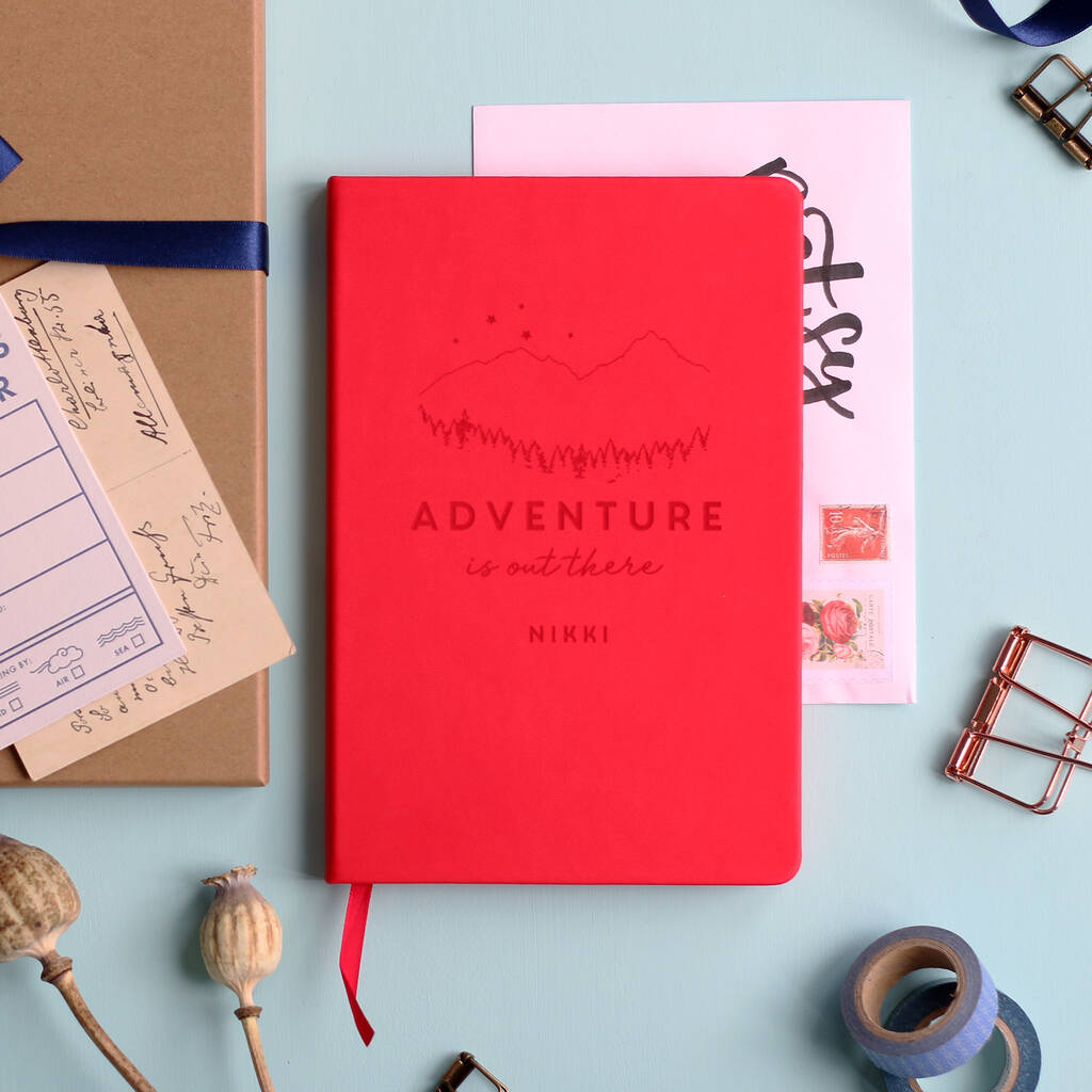Adventure Personalised Travel Journal Notebook By Betsy Benn ...