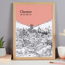 Personalised Chester Print By Tessa Galloway Illustration ...