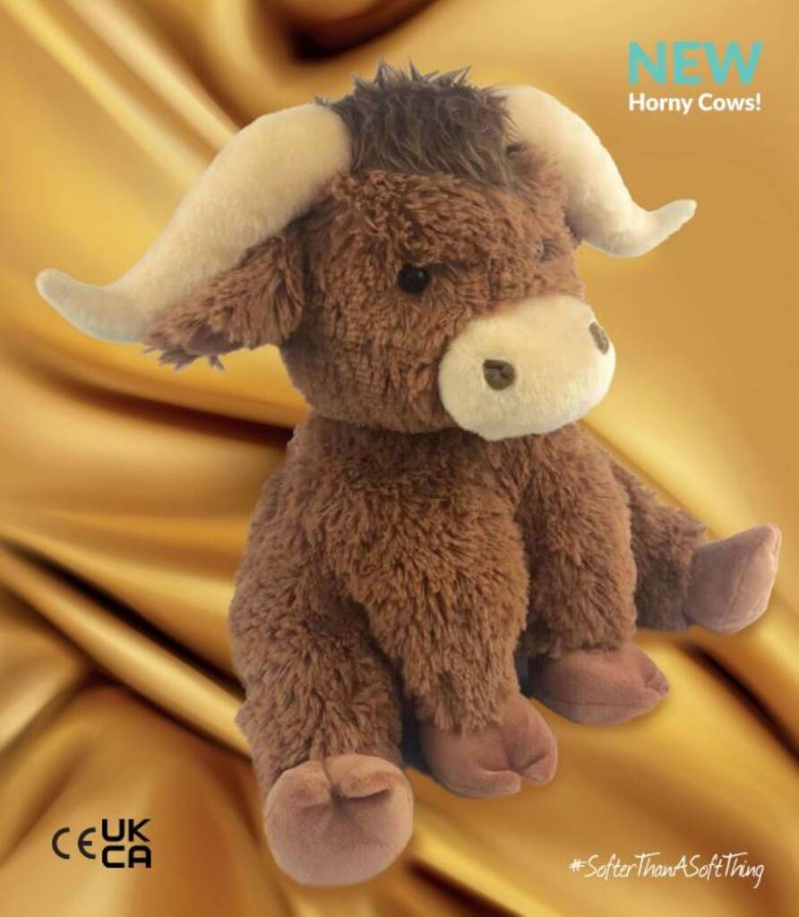 Personalised Longhorn Highland Cow Large Soft Plush Toy By Jomanda Soft ...