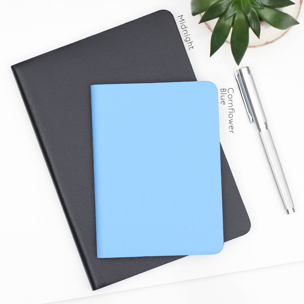 Personalised Initials Leather Patch Notebook By Hurleyburley ...