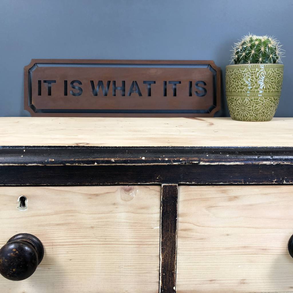 rusted metal word signs for the home by the rustic warehouse ...
