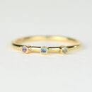 genuine gemstone silver 6mm stacking rings by alison moore designs ...