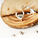 Stag Head Stud Earrings On A Customisable Gift Card By Grace & Valour ...