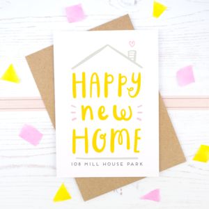 New Home and New Address Cards | notonthehighstreet.com