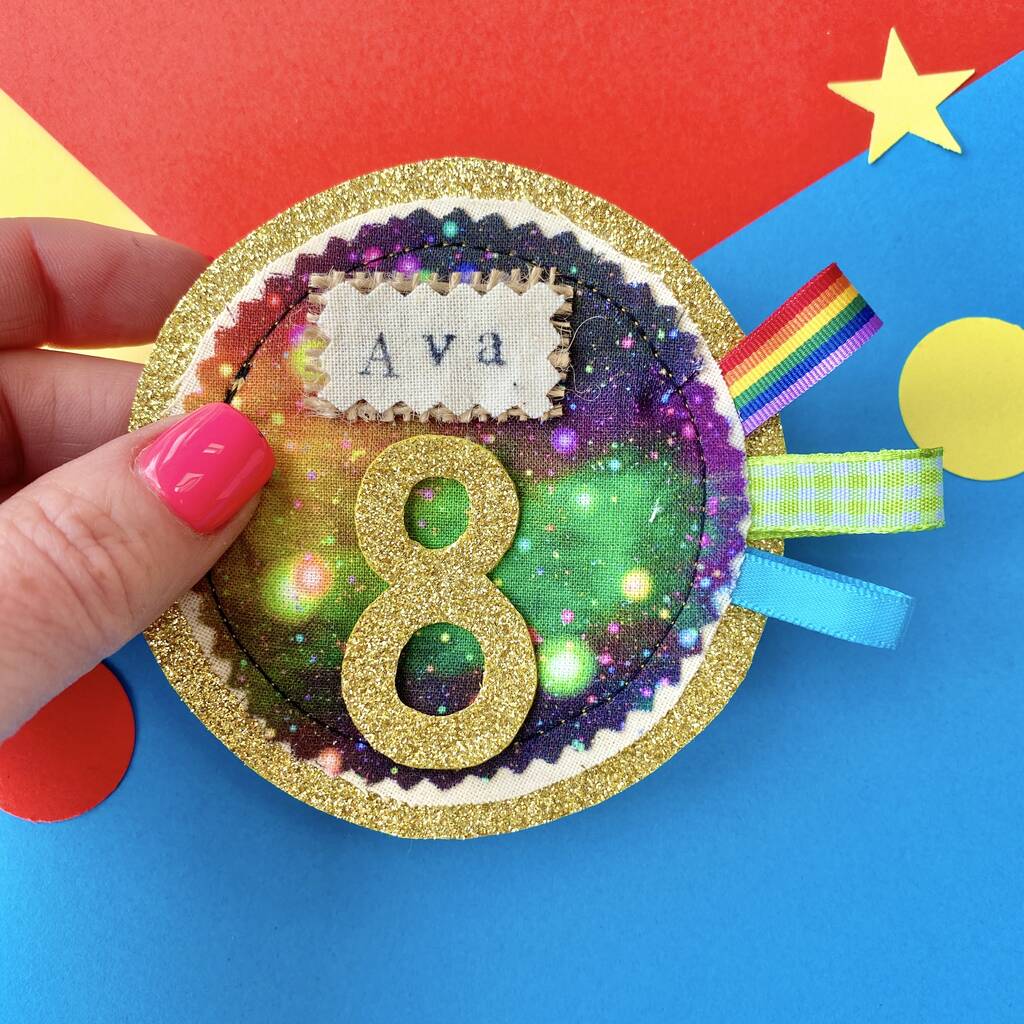 Personalised Birthday Badge Pin By Robin's Bobbins | notonthehighstreet.com
