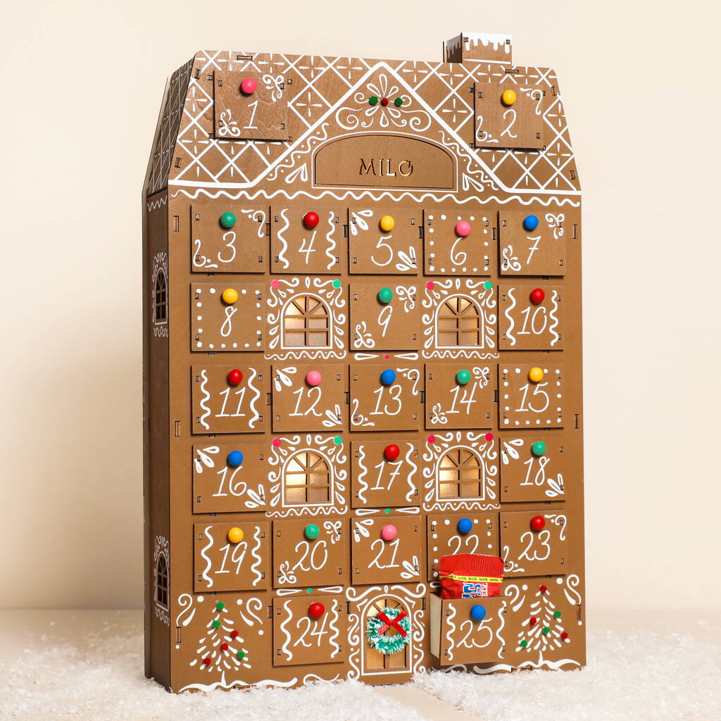 Personalised Fill Your Own Colour Pop Gingerbread Advent Calendar By ...