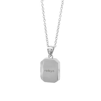 Personalised Rectangular Photo Locket By JUNGLEY | notonthehighstreet.com
