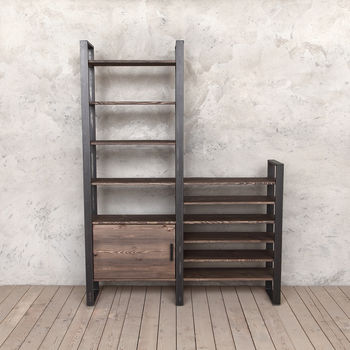Industrial Style Bookcase By Cosy Wood | notonthehighstreet.com