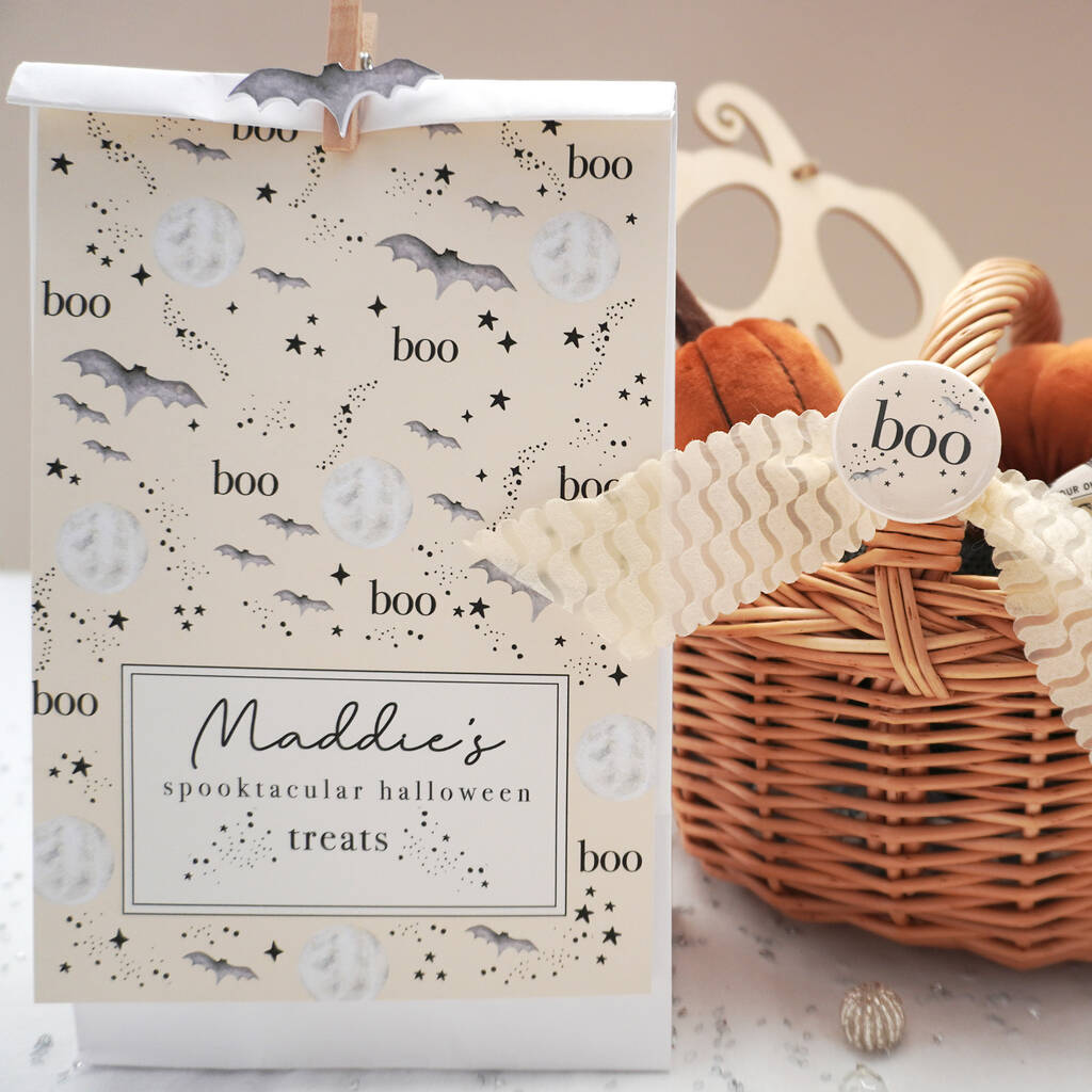 Boo Badge Halloween By Flamingo and Bear