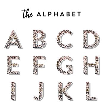 rainbow leopard print initial print by susiecutie designs ...