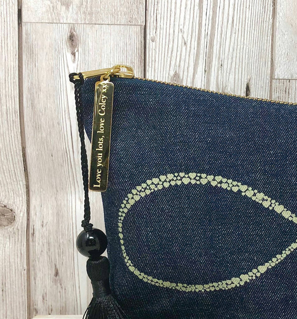 Infinity Denim Bag By Lovethelinks | notonthehighstreet.com