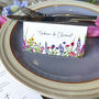 Wildflower Folded Place Cards By Paper Willow | notonthehighstreet.com