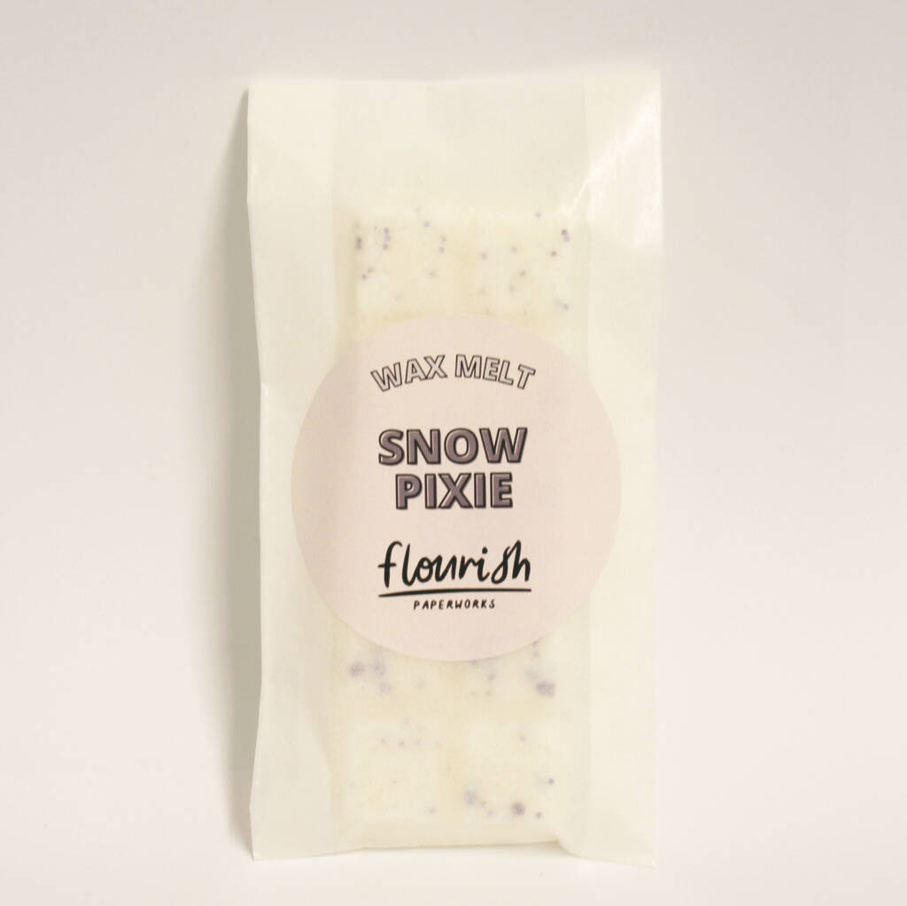 Snow Pixie Wax Melt Snap Bar By Flourish Paperworks