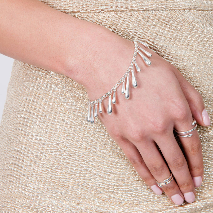 Multi Drop Bracelet By Lucy Quartermaine | notonthehighstreet.com