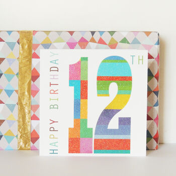 Sparkly 12th Birthday Card By Kali Stileman Publishing ...
