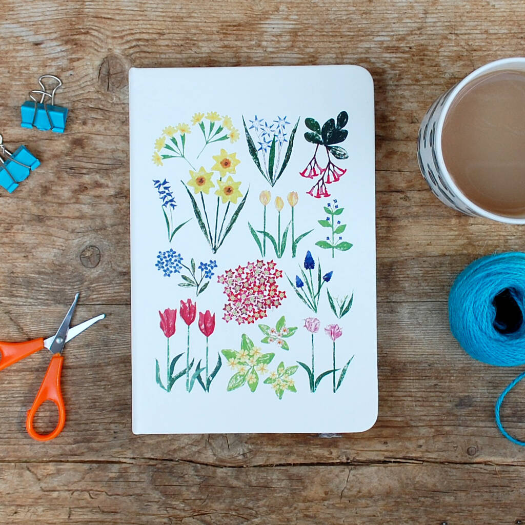 Garden Flowers Notebook By IzziRainey