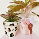 Leopard Print Hand Painted Plant Pot By Proudly Potty ...