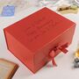 Personalised Luxury Extra Deep A4 Red Gift Box By Dibor