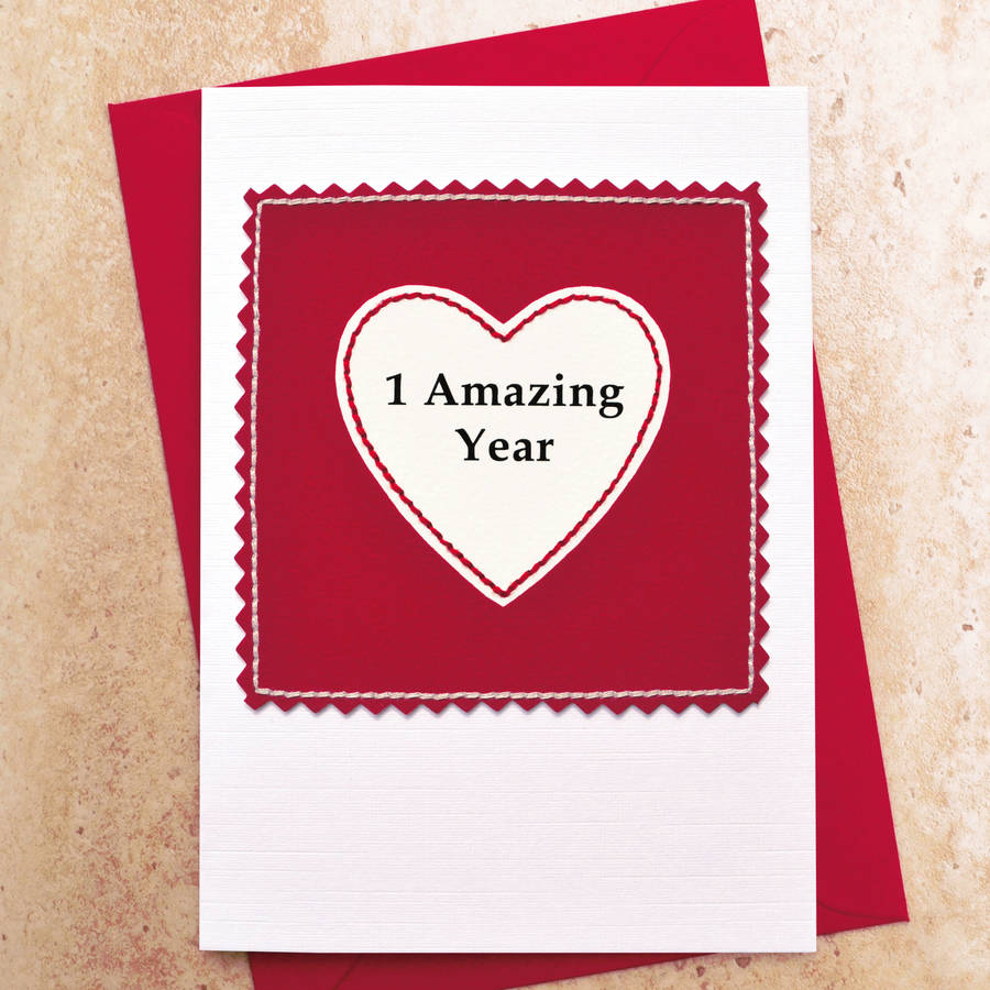  One Amazing Year 1st Anniversary Card By Jenny Arnott Cards Gifts 