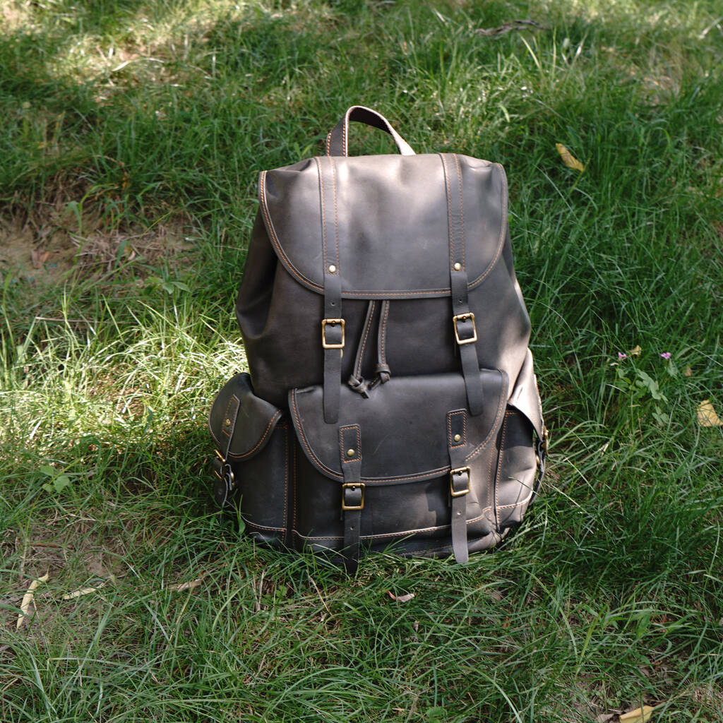 Vintage Look Genuine Leather Backpack By EAZO | notonthehighstreet.com