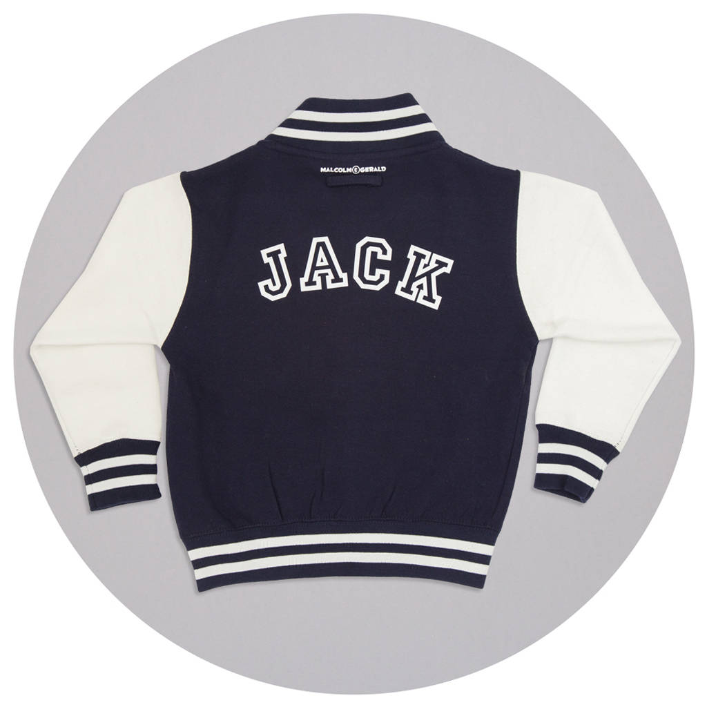 personalised varsity jacket by malcolm & gerald | notonthehighstreet.com