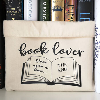 Book Lover Book Basket By The Best Of Me Designs | notonthehighstreet.com