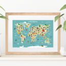 My First World Map Personalised Print By Over & Over ...