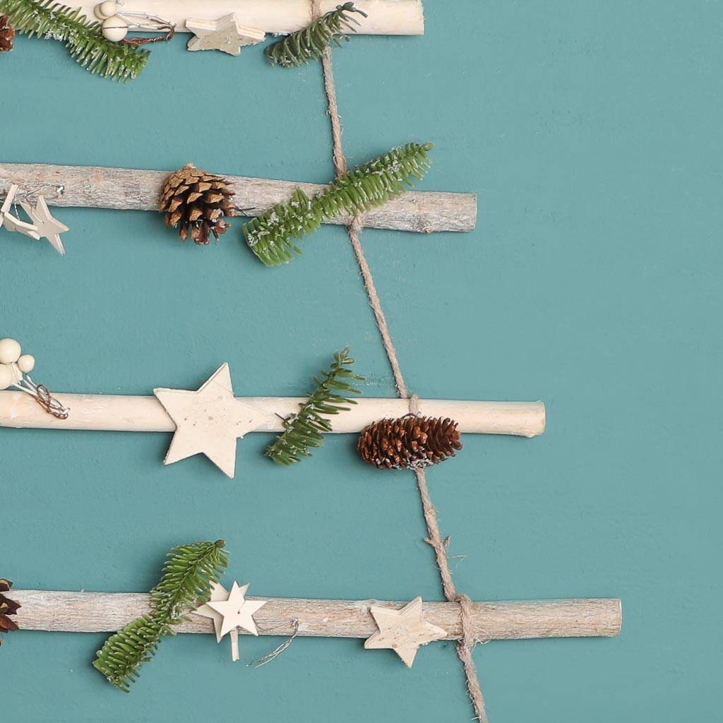 Scandi Hanging Tree Ladder By Dibor | notonthehighstreet.com