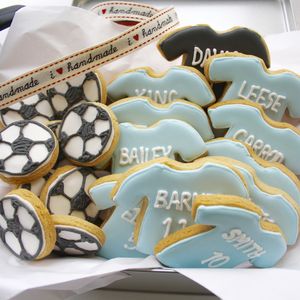 Personalised Football Team Biscuit Tin By Biscuit Village ...