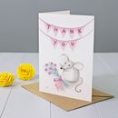 Thank You Mouse Greeting Card By Yellow Rose Design ...