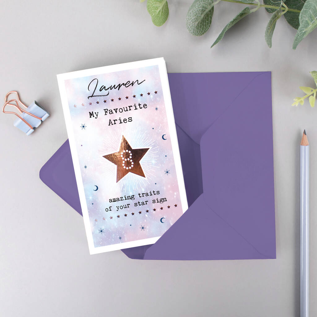 Aries Zodiac Star Sign Banner Card By Coulson Macleod ...