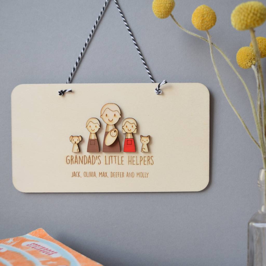 Personalised Grandad Or Grandpa Keepsake Sign By just toppers ...