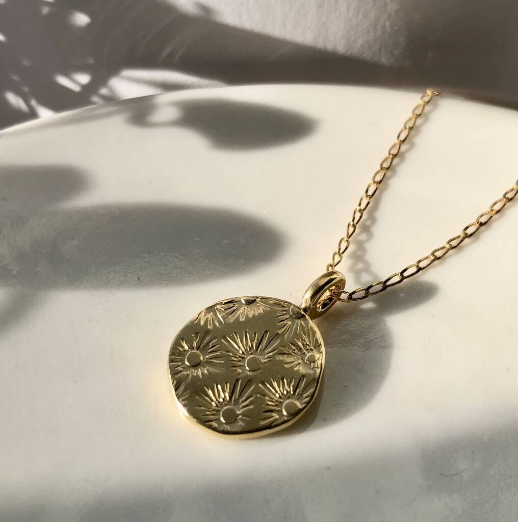 Sunbeam Coin Pendant By Louise Ineson Jewellery | notonthehighstreet.com