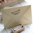 Personalised Address Rubber Stamp By Pretty Rubber Stamps ...