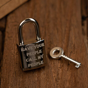 Square Padlock Dog Tag By Broughton & Co | notonthehighstreet.com