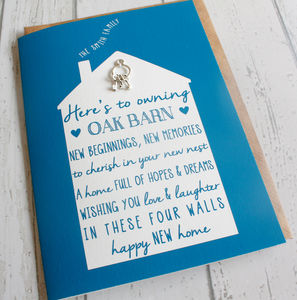 New Home and New Address Cards | notonthehighstreet.com