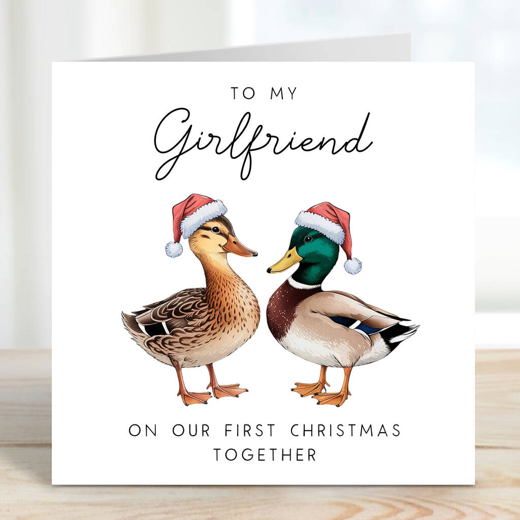 Girlfriend First Christmas Together Card By Uniqueful