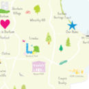 Personalised County Durham Map: Add Favourite Places By Holly Francesca ...