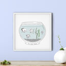 Personalised Family Print, Fish Bowl By Lizzie Chancellor ...