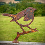 Exterior Rusty Little Robin Topper By Rustic Garden Art Shop ...